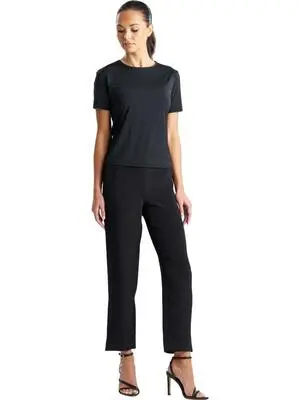 Natori Illusion T-shirt Top - Black