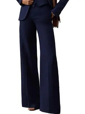 Ralph Lauren Ralph Lauren Dean Linen Wide Leg Pant Lux Navy