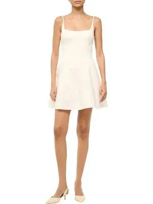 Staud Joy Sleeveless Mini Dress - Ivory