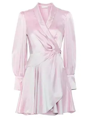 ZIMMERMANN ZIMMERMANN Silk Wrap Mini Dress