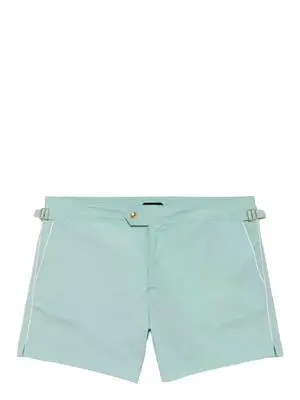 TOM FORD Contrast-trim Swim Shorts - Blue