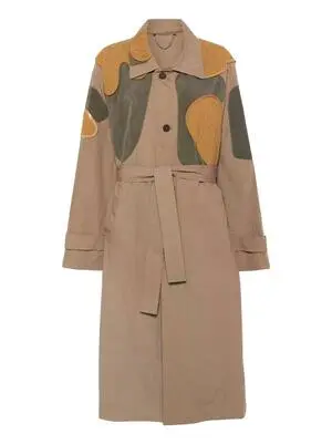 CRAIG GREEN Patch-detail Trench Coat - Neutrals