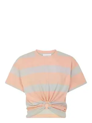 Rabanne Striped T-shirt - Orange