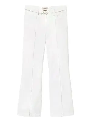 TWINSET Belted Trousers - White