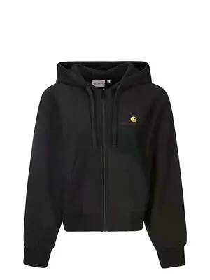 Carhartt Work In Progress American Script Zip-up Hoodie - Black