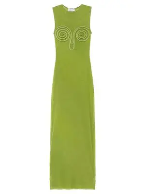JEAN PAUL GAULTIER Spirale Maxi Dress - Green