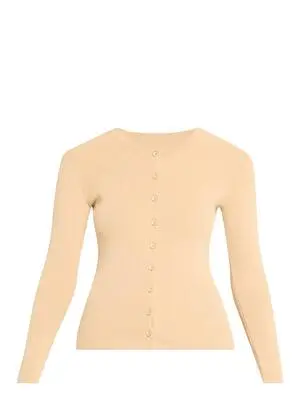 AEXAE Fine Knit Ribbed Cardigan