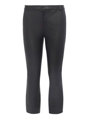 L'Agence Ketra Baby Bootcut Leather Trousers - Black