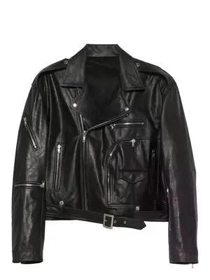 Rick Owens Jumbo Bauhaus Stooges Biker Jacket - Black