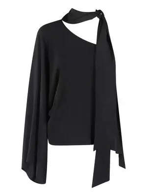 Federica Tosi Crepe-de-chine Blouse - Black