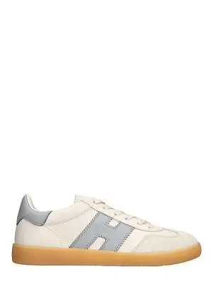 Hogan Logo-patch Leather Low-top Trainers - Blue Other