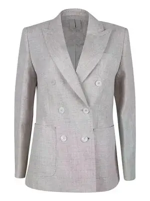 Max Mara Double-breasted Blazer - Grey