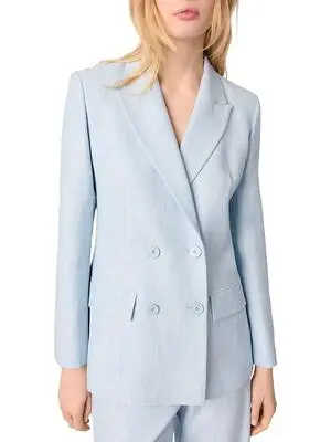 Maje Suit Jacket - Blue Sky