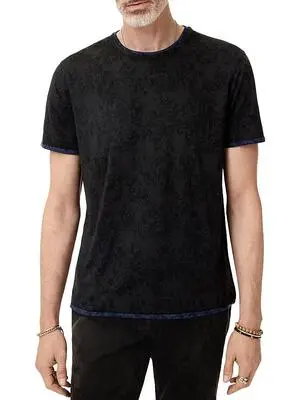 John Varvatos Reyes Reversible Burnout Tee Black