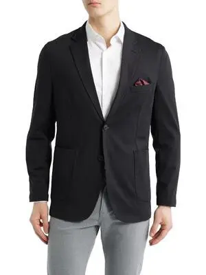 Johnston & Murphy Xc Flex® Solid Knit Sport Coat - Black