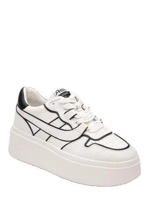 Ash Match Platform Sneakers - White/ Black