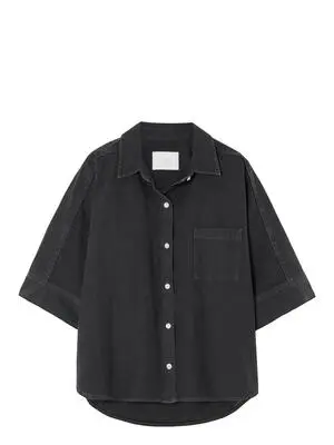 Citizens Of Humanity Claire Origami Cotton Shirt - Black