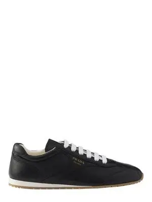 Prada Nappa Leather Sneakers - Black