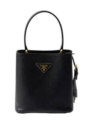 Prada Saffiano Leather Panier Top-handle Bag - Black