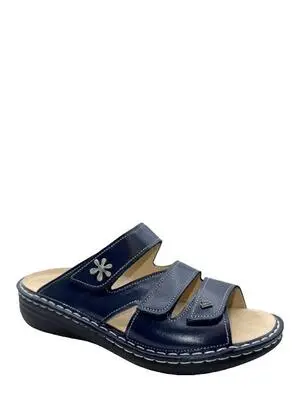 Finn Comfort Grenada Slide Sandal - Blue Sapphire