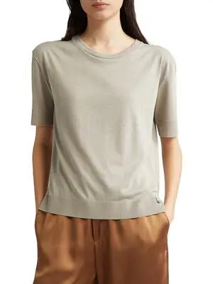 Herno Herno Glam Knit Crewneck T-Shirt 2600 Taupe