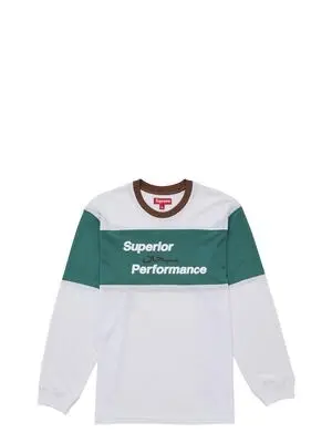 Supreme Arabic Mesh Long Sleeve Top - White