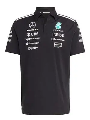 Adidas Mercedes Amg Petronas Formula One Team Polo Shirt - Black/white