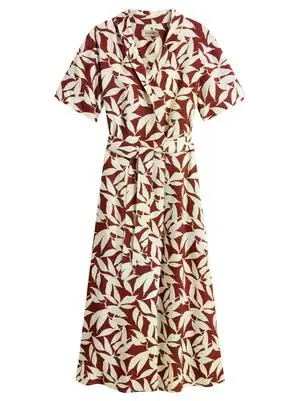 Woolrich Printed Midi Dress - Red