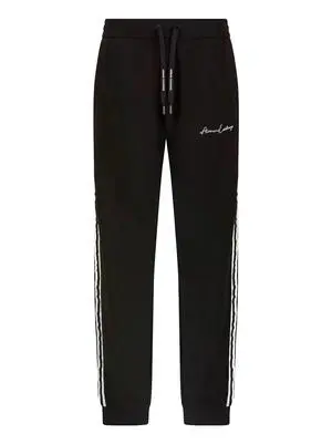 Armani Exchange Logo-embroidered Track Pants - Black