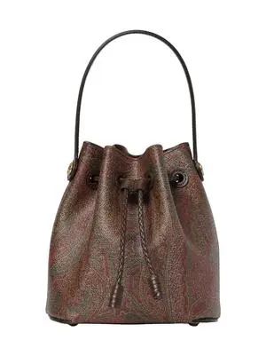 Etro Paisley Print Bucket Bag - Brown