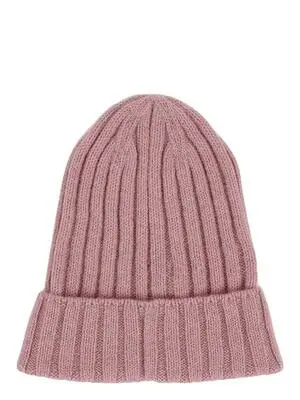 SSKEIN SSKEIN Ribbed Baby Alpaca Beanie Cameo Pink