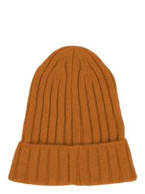 SSKEIN SSKEIN Ribbed Baby Alpaca Beanie Ochre