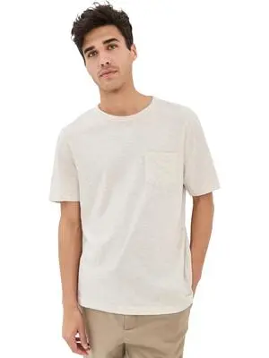 Faherty Brand Sunwashed Pocket Tee Island Dune Heather