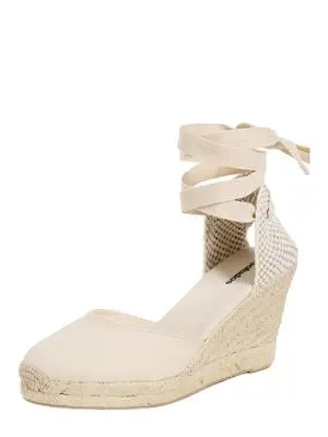 Soludos Marseille Wedges - Ivory