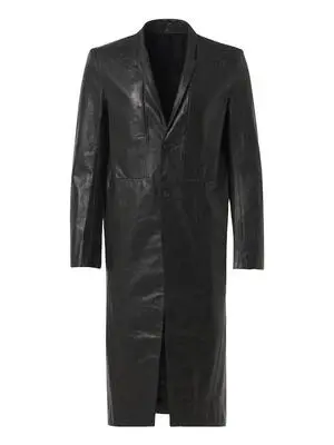 Rick Owens Leather Coat - Black
