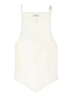 COURREGES Pointy Tank Top - Alabaster