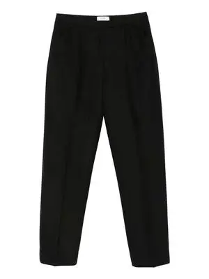 TOTEME Cropped Straight-leg Trousers - Black