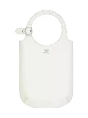 COURREGES Holy Small Tote - White