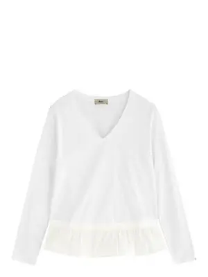 Herno Ruffle-trimmed Top - White
