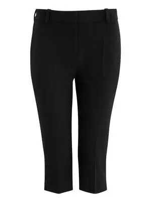 TOTEME Wool-blend Capri Trousers - Black