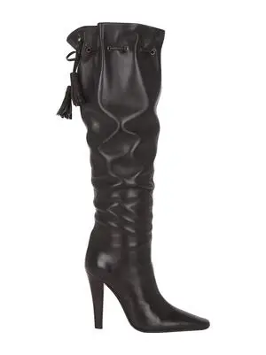 Saint Laurent Knee High Boot - Harris Eagle Brown