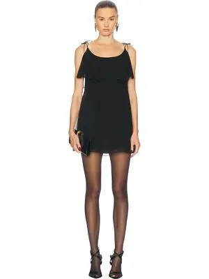 Saint Laurent Sleeveless Mini Dress - Noir