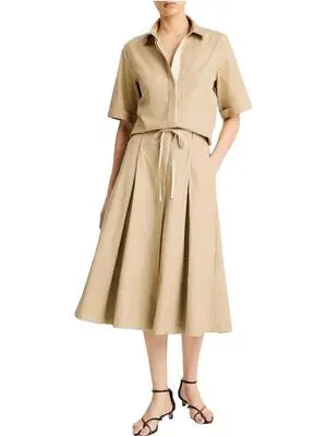 Vince Canvas Tape Cotton Skirt - Multicolor