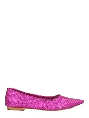 STRATEGIA STRATEGIA Leather Ballet Flats Pink