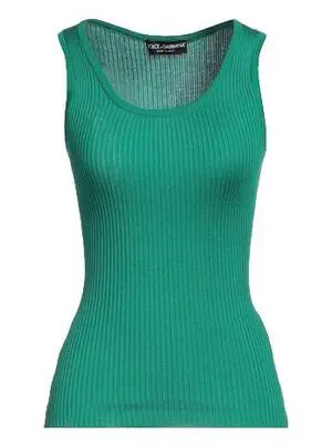 Dolce & Gabbana Silk Sleeveless Sweater - Green