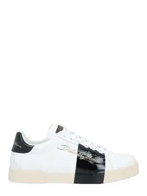 Dolce & Gabbana Sneakers In Calfskin - Black
