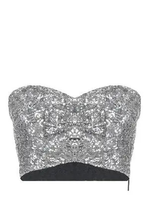 MSGM Tube Top - Silver