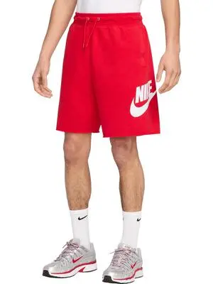 Nike Club French Terry Alumni Shorts - Red