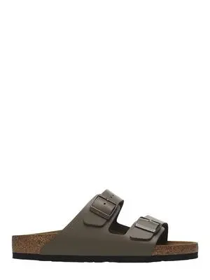 BIRKENSTOCK Arizona Natural Leather Sandals Concrete Gray
