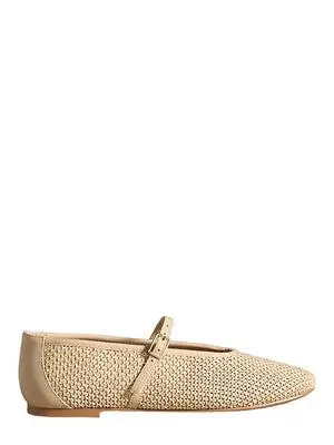 SILENT D Heavens Mary Jane Flats Beige